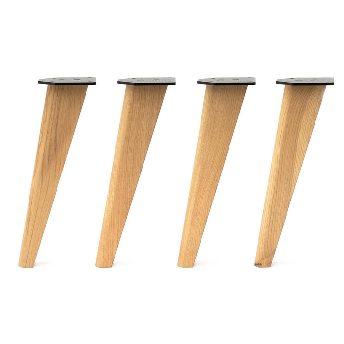 40cm Solid Oak Table Legs – The Hairpin Leg Co.